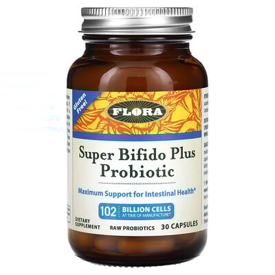 Super bifido plus probiotic, 102 billion cells, 30 capsules by Flora ...