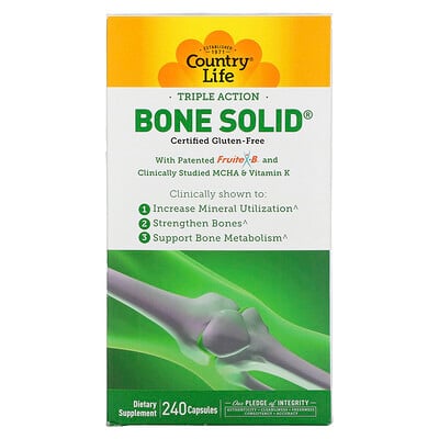 Triple action bone solid, 240 capsules by Country life : review ...