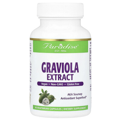 Graviola extract, 60 vegetarian capsules by Paradise herbs : review ...