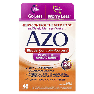Bladder control® with go-less® & weight management, 48 capsules by Azo ...