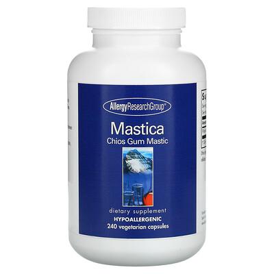 Mastica, chios gum mastic, 240 vegetarian capsules by Allergy research ...