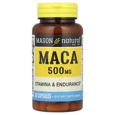 Maca, 500 mg, 60 capsules by Mason natural Reviews - Vitamins ...
