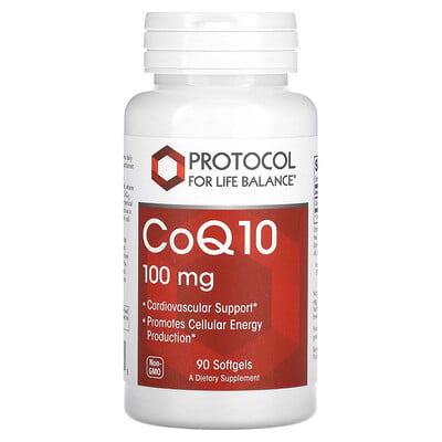 Coq10, 100 mg, 90 softgels by Protocol for life balance Reviews ...