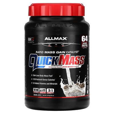 Quickmass®, rapid mass gain catalyst, cookies & cream, 3.5 lbs (1.59 kg ...