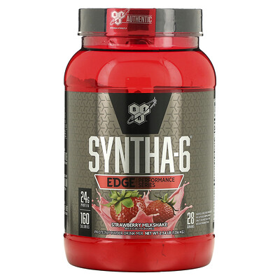 Syntha-6 edge, protein powder drink mix, strawberry milkshake, 2.34 lb ...