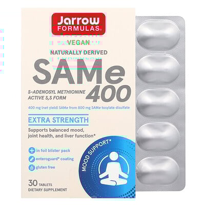 Same 400, extra strength, 400 mg, 30 tablets by Jarrow formulas ...