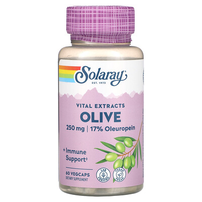 Vital extracts, olive, 250 mg, 60 vegcaps by Solaray : review ...