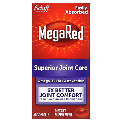 Megared, superior joint care, 60 softgels by Schiff : review - Vitamins ...