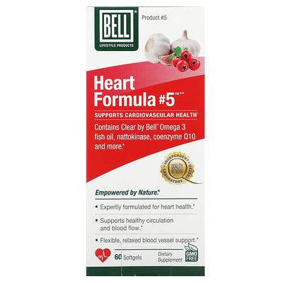 Heart formula #5, 60 softgels by Bell lifestyle : review - Vitamin ...