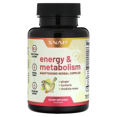 Energy & metabolism, 60 capsules by Snap supplements : review ...