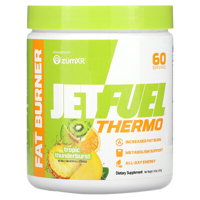 Jetfuel®, thermo, fat burner, tropic thunderburst, 14.8 oz (420 g) by Gat : review - Vitamins ...