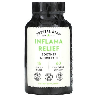 Inflama relief, 60 vegetarian capsules by Crystal star Reviews ...