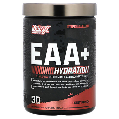 Eaa+ hydration, fruit punch, 13.76 oz (390 g) by Nutrex research ...
