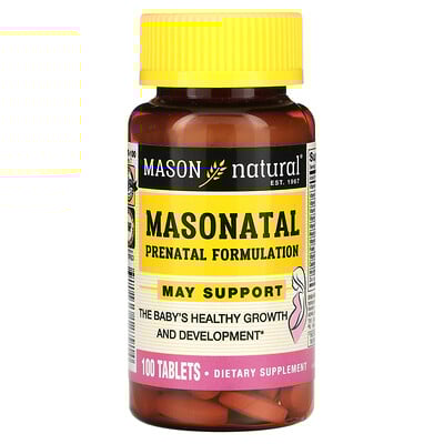 Masonatal prenatal formulation, 100 tablets by Mason natural : review ...