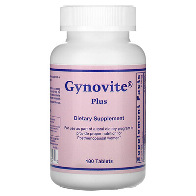 Gynovite plus, 180 tablets by Optimox : review - Vitamins & supplements ...