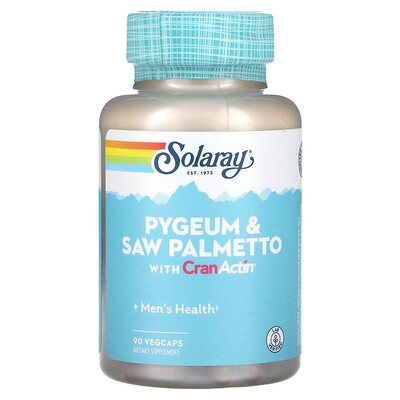 Pygeum & saw palmetto with cranactin, 90 vegcaps by Solaray Reviews ...