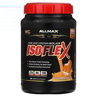Isoflex®, pure whey protein isolate, orange dreamsicle, 2 lbs (907 g ...