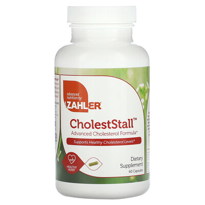 Choleststall, advanced cholesterol formula, 60 capsules by Zahler ...