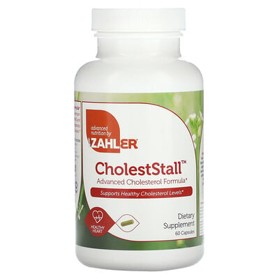 Choleststall, advanced cholesterol formula, 60 capsules by Zahler ...