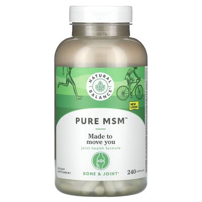 Pure msm, 240 capsules by Natural balance : review - Vitamins ...
