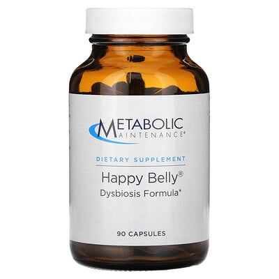 Happy belly, dysbiosis formula, 90 capsules by Metabolic maintenance ...