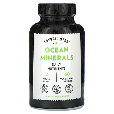 Ocean minerals, 60 vegetarian capsules by Crystal star : review ...