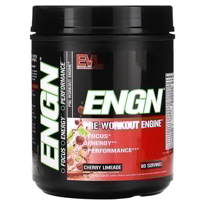 Engn, pre-workout engine, cherry limeade, 21.16 oz (600 g) by Evlution ...
