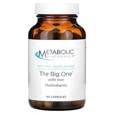 The big one with iron, 90 capsules by Metabolic maintenance : review ...