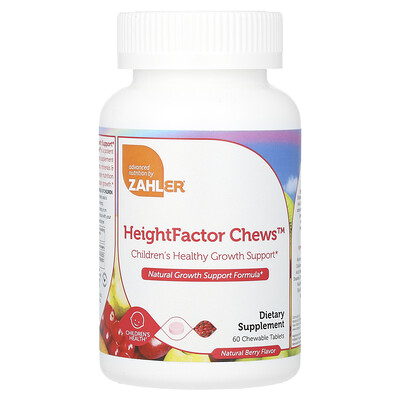 Height factor chews, natural berry, 60 chewable tablets by Zahler ...