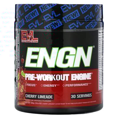Engn, pre-workout engine, cherry limeade, 10.6 oz (300 g) by Evlution ...