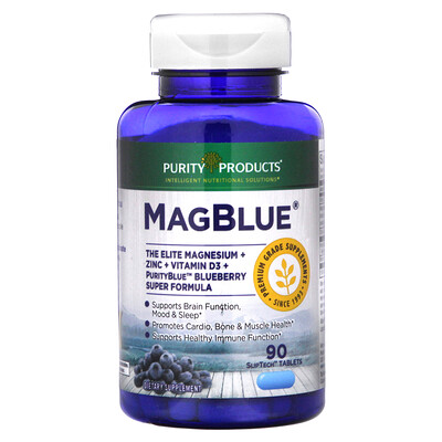 Magblue, 90 sliptech tablets by Purity products : review - Vitamins ...