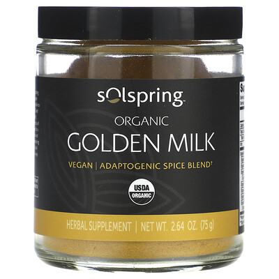 Solspring, organic golden milk, 2.64 oz (75 g) by Dr. mercola : review ...
