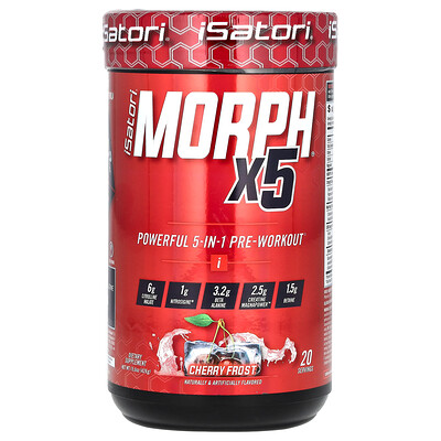 Morph x5 pre-workout, cherry frost, 15 oz (426 g) by Isatori Reviews ...