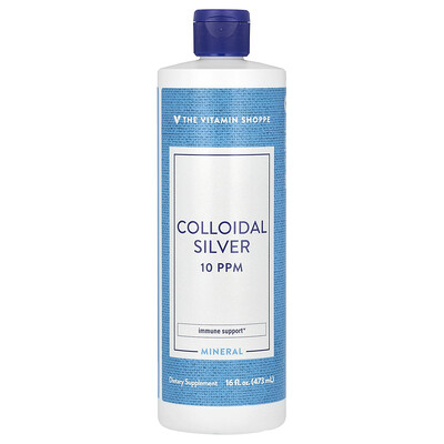 Colloidal silver, 10 ppm, 16 fl oz (473 ml) by The vitamin shoppe ...