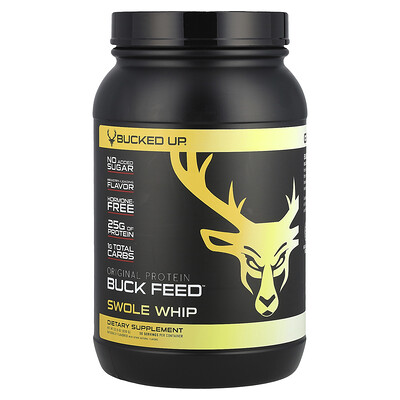 Buck feed™, original protein, swole whip, 32.8 oz (930 g) by Bucked up ...