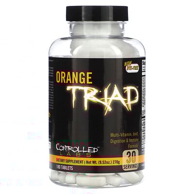 Orange triad, multi-vitamin, joint, digestion & immune formula, 180 ...