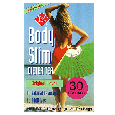 Body slim dieter tea, original, caffeine free, 30 tea bags, 2.12 oz (60 ...