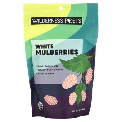 Organic white mulberries, 8 oz (226 g) by Wilderness poets : review ...