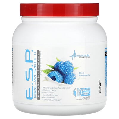 E.s.p. pre-workout, blue raspberry, 300 g by Metabolic nutrition ...