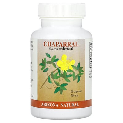 Chaparral, 500 mg, 90 capsules (250 mg per capsule) của Arizona natural ...