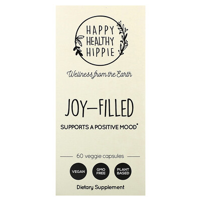Joy-filled, supports a positive mood, 60 veggie capsules by Happy ...
