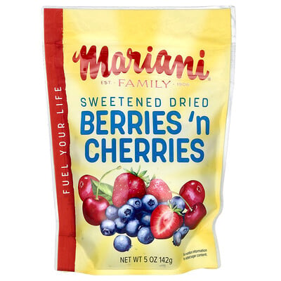 Sweetened dried berries 'n cherries, 5 oz (142 g) by Mariani dried ...