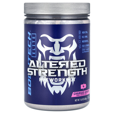 Elite, altered strength pre-workout, charged grape, 14.8 oz (420 g) by ...