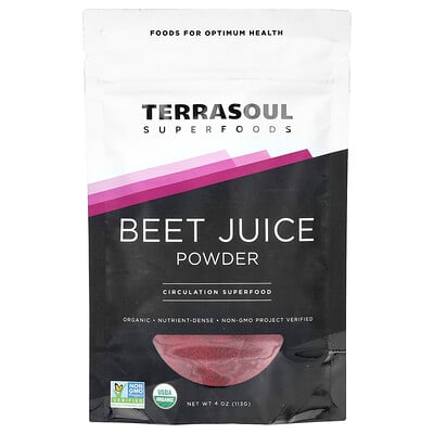 Beet juice powder, 4 oz (113 g) by Terrasoul superfoods : review ...