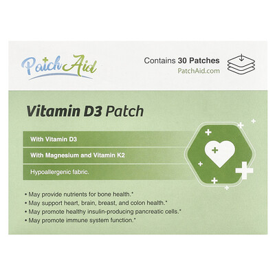Vitamin d3 patch, 30 patches by Patchaid : review - Vitamins & supplements- Tryandreview.com