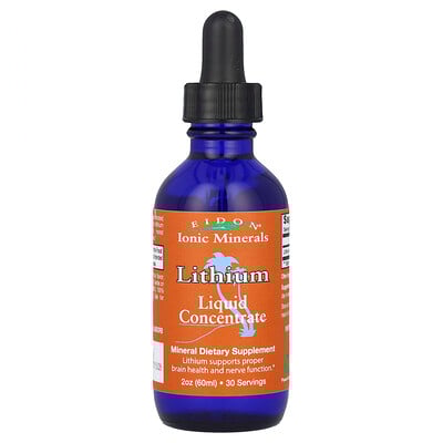 Lithium, liquid concentrate, 2 oz (60 ml) by Eidon ionic minerals ...