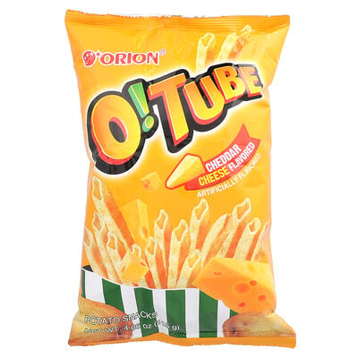 O! tube, potato snacks, cheddar cheese, 4.06 oz (115 g) by Orion ...