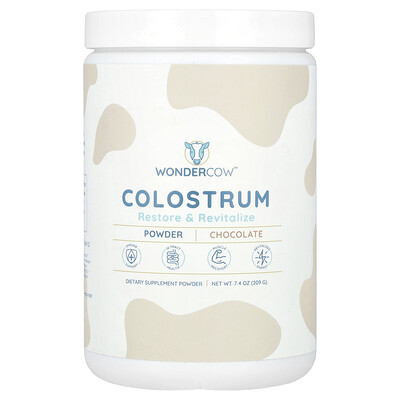 Colostrum powder, chocolate, 7.4 oz (209 g) by Wondercow : review ...