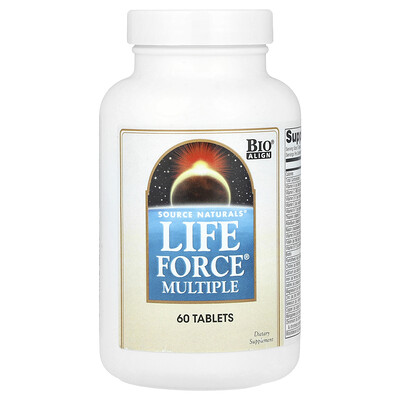Life force® multiple, 60 tablets by Source naturals : review - Vitamins ...