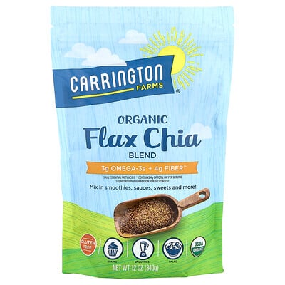Organic flax chia blend, 12 oz (340 g) by Carrington farms : review ...